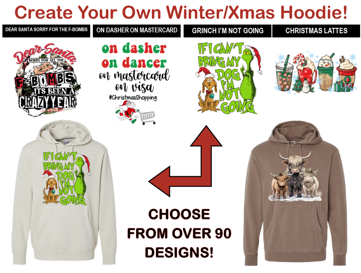 Create-Your-Own Winter/Christmas Apparel – Sparkle City Apparel Design